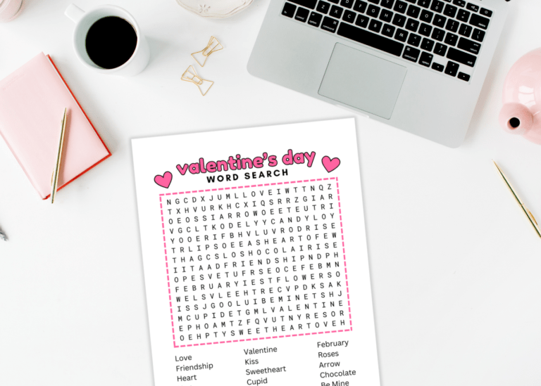 Valentine's Day Word Search Printable (For Parties, Kids & More ...