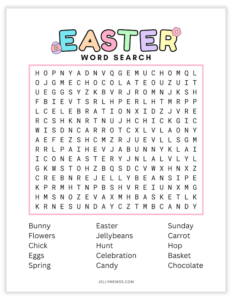 Easter Word Search Printable (For Parties, Kids, Church & More ...