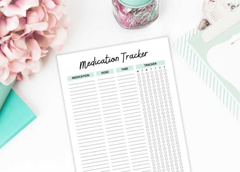 Medication Tracker Printables (Perfect For Patients & Caregivers ...