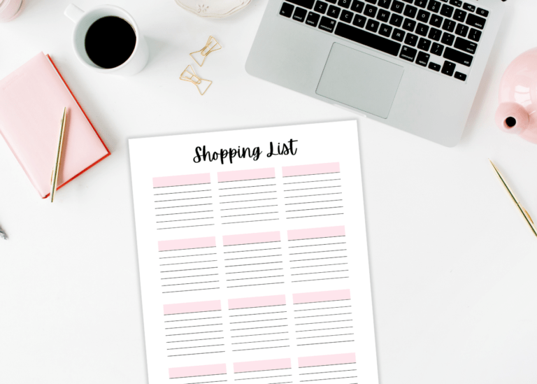 Printable Shopping List Templates (Cute & Free!) - JellyMemos