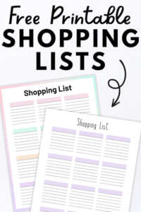 Printable Shopping List Templates (Cute & Free!) - JellyMemos