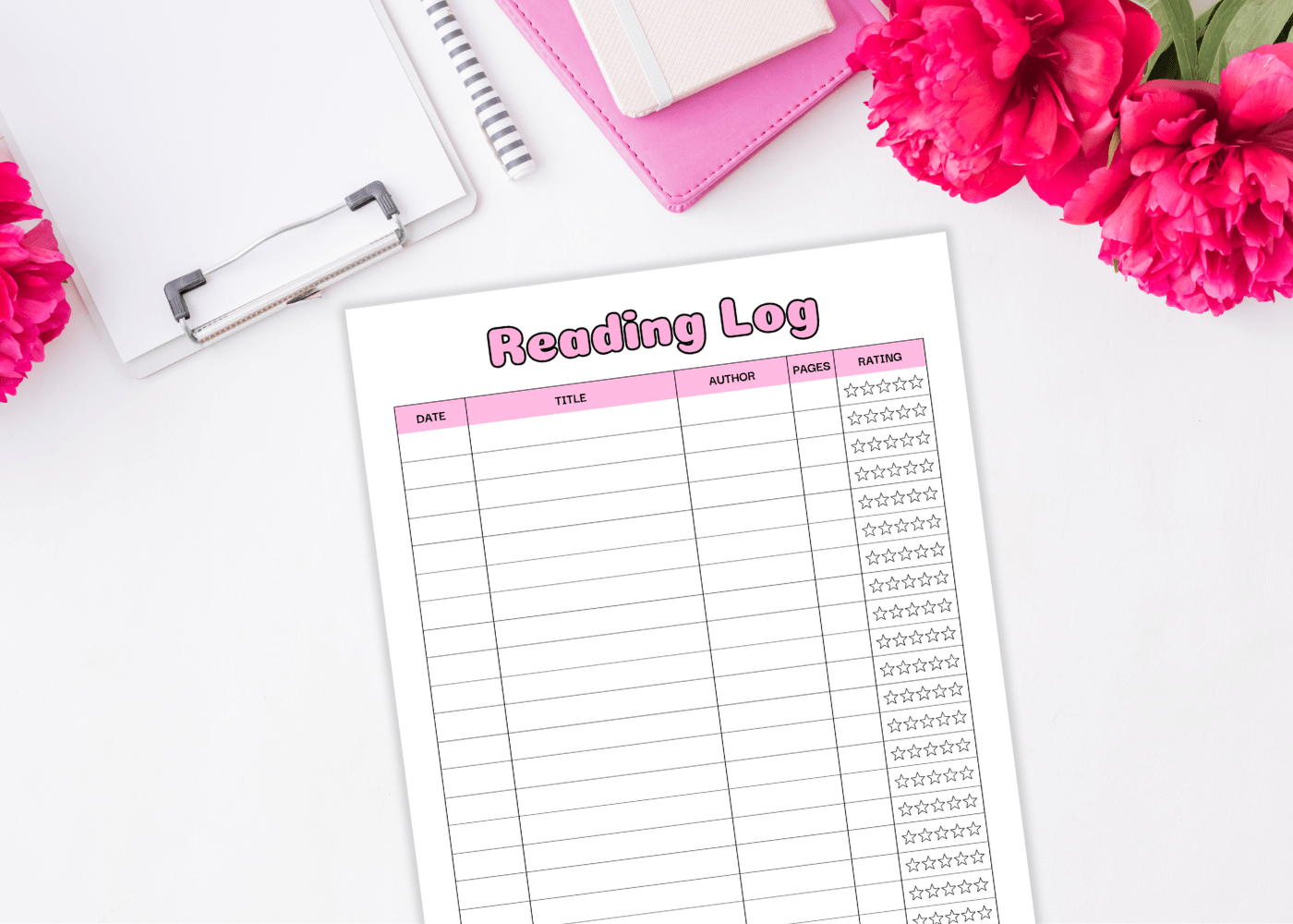 Reading Log Printables To Track Your Books & Reading Habits - JellyMemos