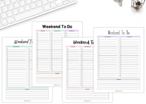 Weekend To Do List Printables To Make Every Weekend Count - JellyMemos