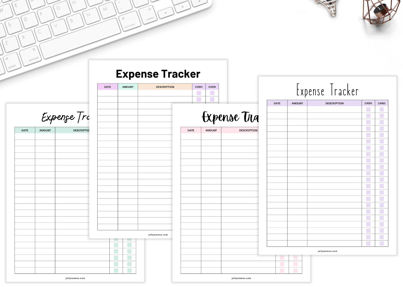 Expense Tracker Printable Templates For Smart Budgeting - JellyMemos