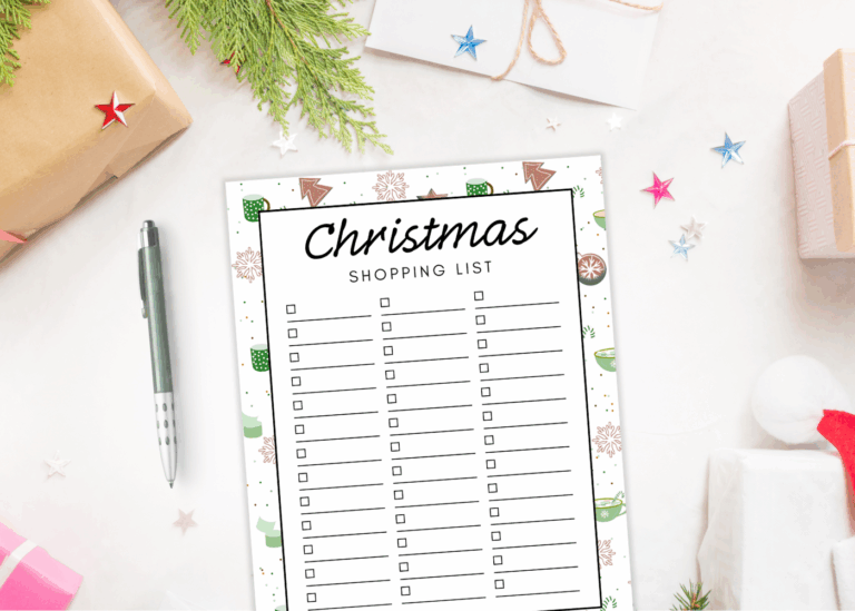 Christmas Shopping List Templates - Fun Festive Printables - JellyMemos