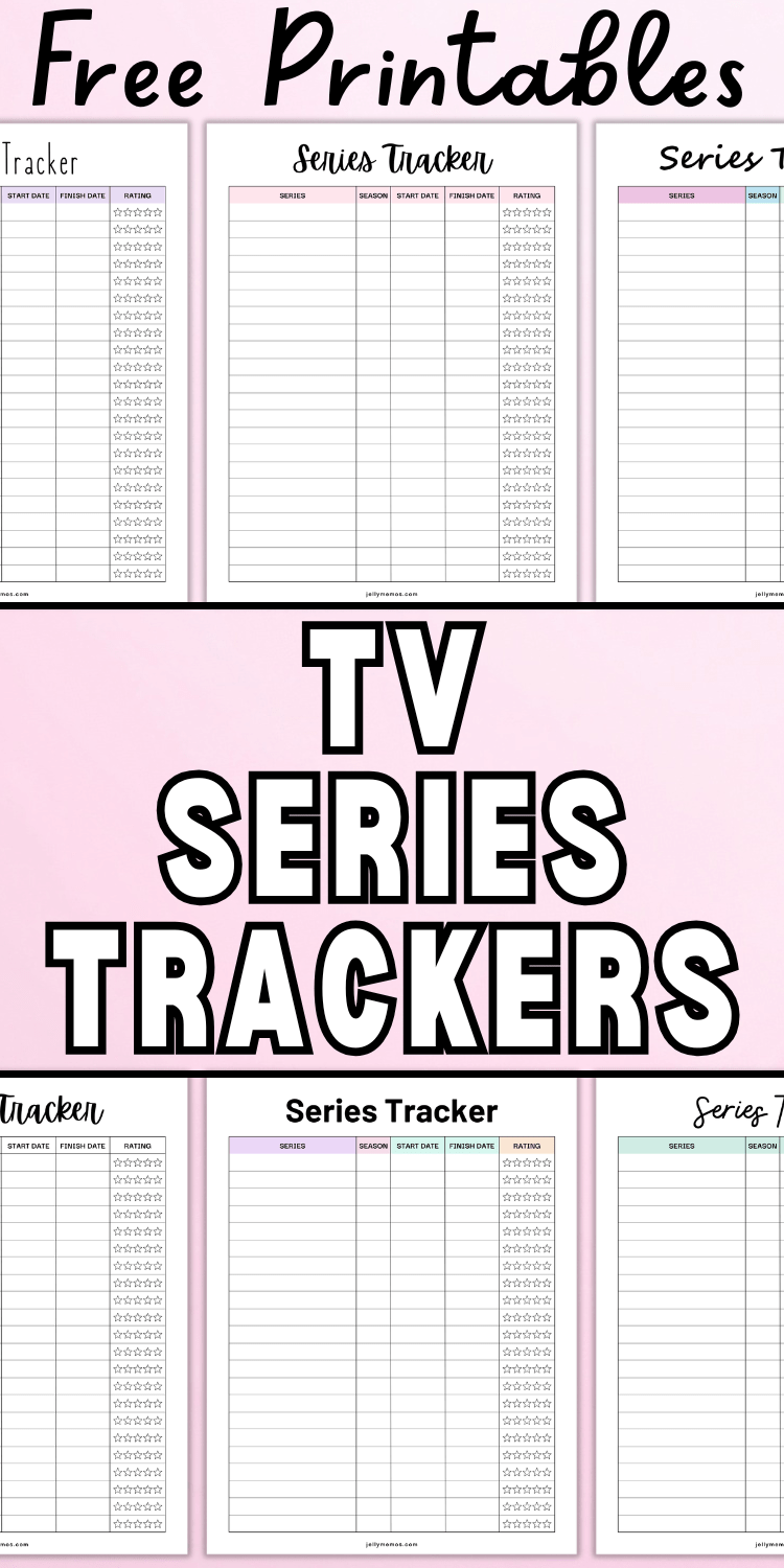 Printable TV Series Tracker Templates To Track Your Watch List - JellyMemos